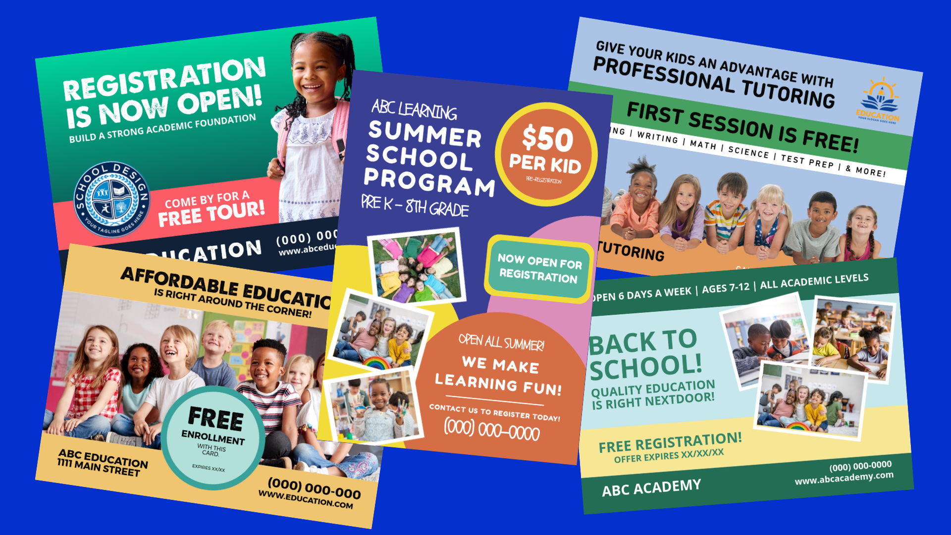 Free EDDM Postcard Templates for Your Education Business